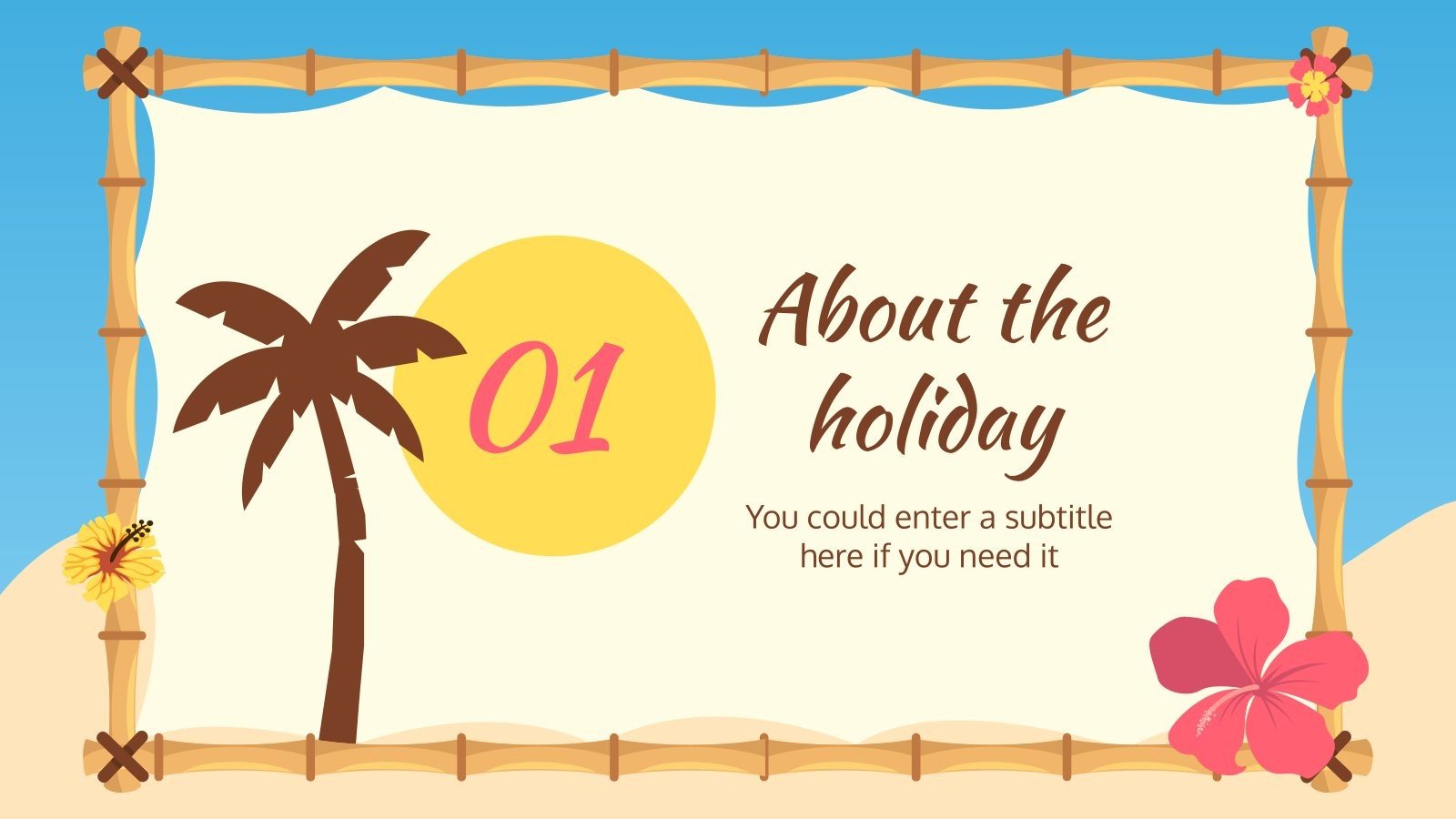 Hawaiian Lei Day | Google Slides & PowerPoint template