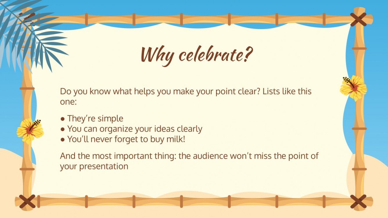 Hawaiian Lei Day | Google Slides & PowerPoint template