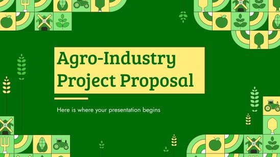 Proposition de projet agro-industriel | Google Slides et PPT