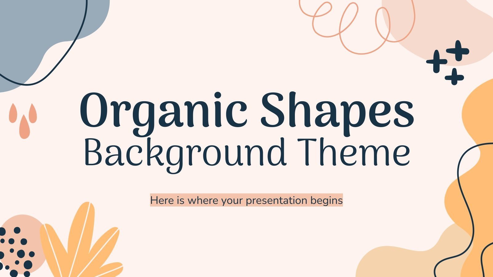 Tema con fondos de formas orgánicas | Google Slides y PPT