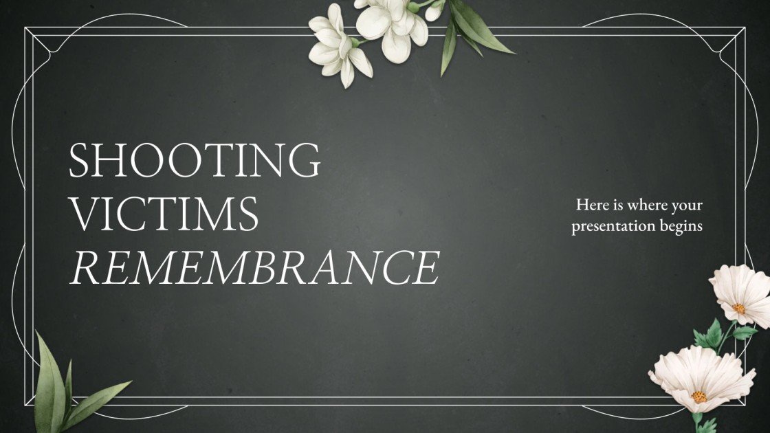 Shooting Victims Remembrance | Google Slides & PPT
