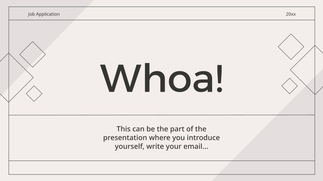 Job Application | Google Slides & PowerPoint Template