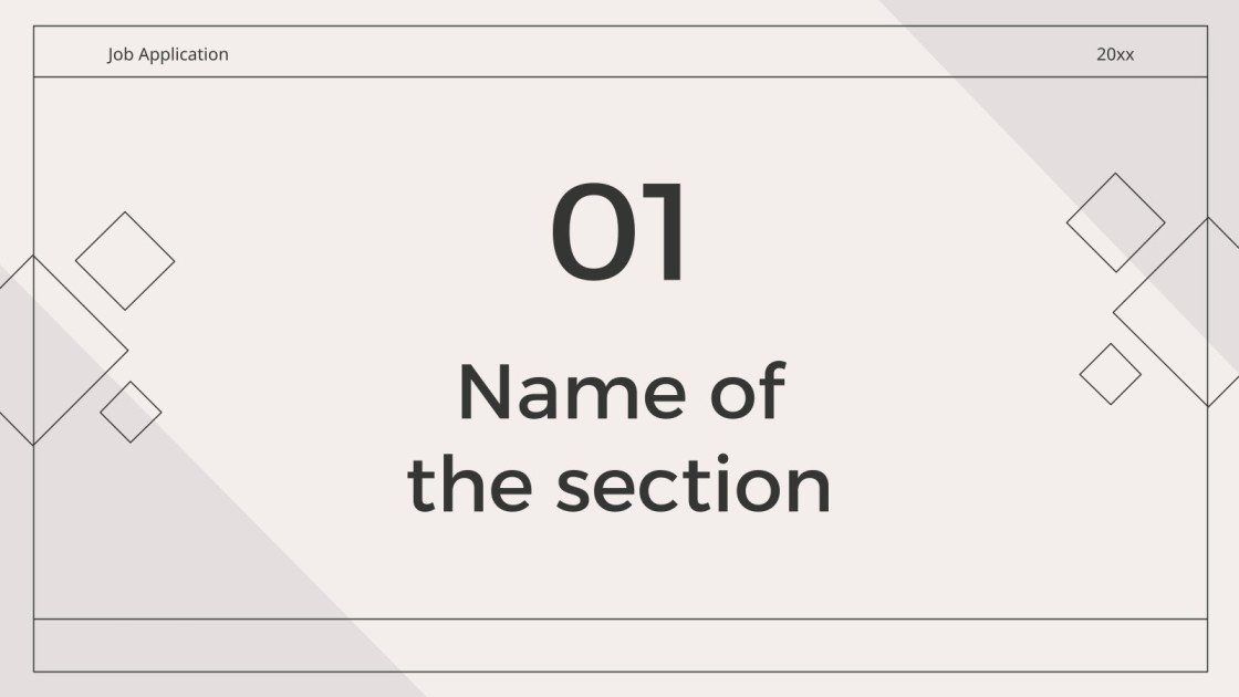 Job Application | Google Slides & PowerPoint Template