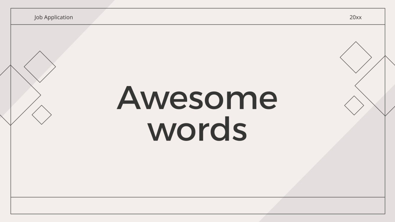 Job Application | Google Slides & PowerPoint Template