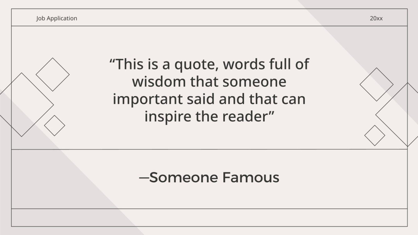 Job Application | Google Slides & PowerPoint Template