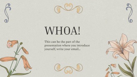 Elegant Neoclassical Floral Theme | Google Slides & PPT