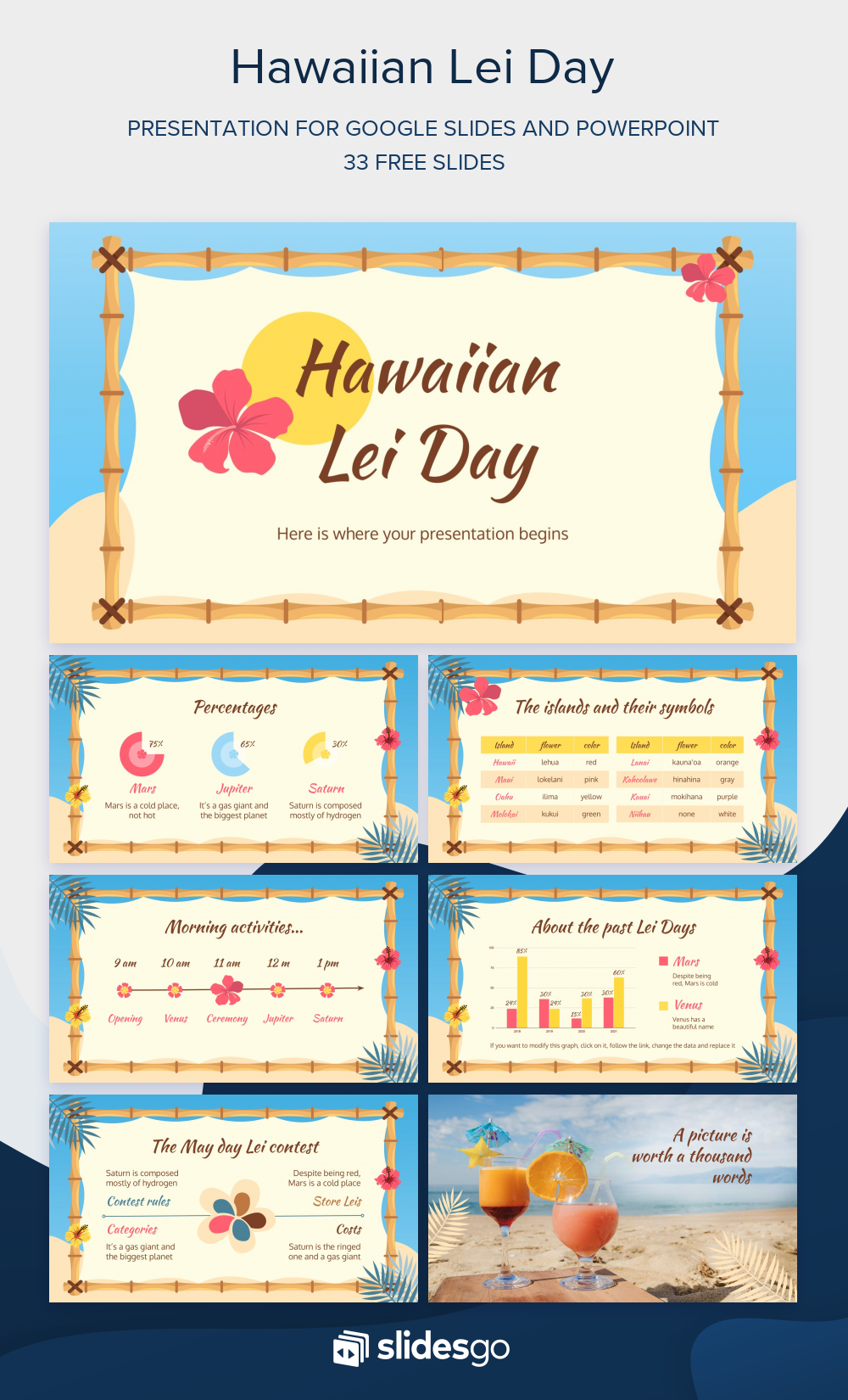Hawaiian Lei Day | Google Slides & PowerPoint template