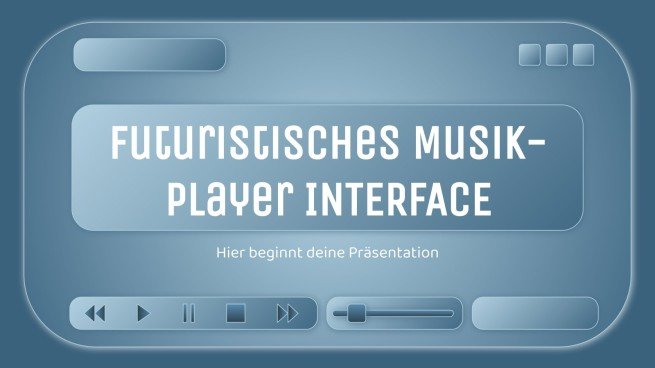 Futuristic Music Player Interface | Google Slides & PPT