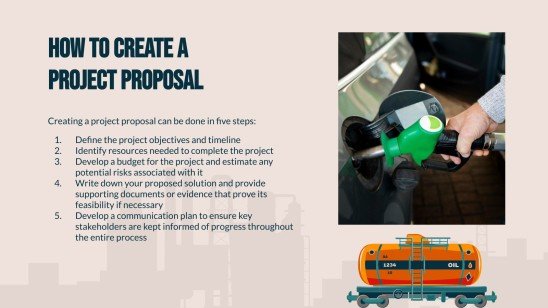 Oil Drilling Well Project Proposal | Google Slides & PPT