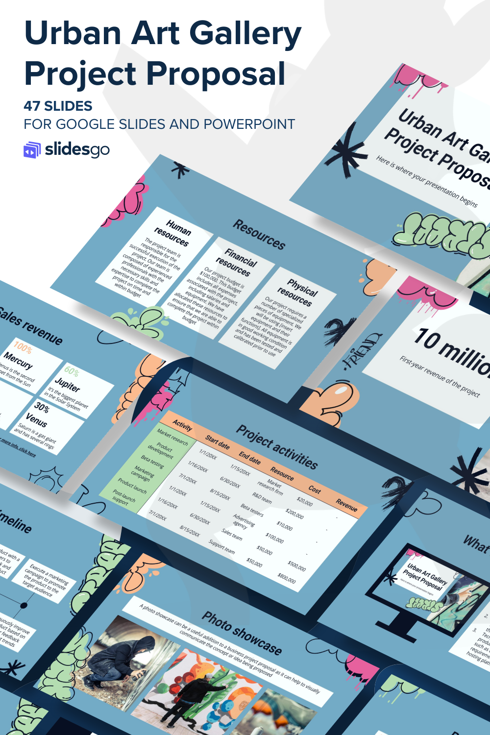 Urban Art Gallery Project Proposal | Google Slides & PPT