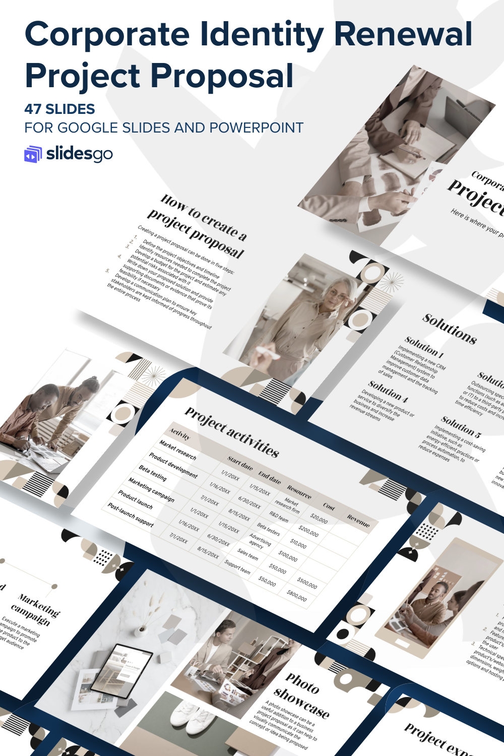 Corporate Identity Renewal Project Proposal | Google Slides