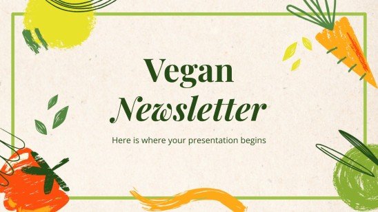 Free Google Slides & PPT templates about veganism
