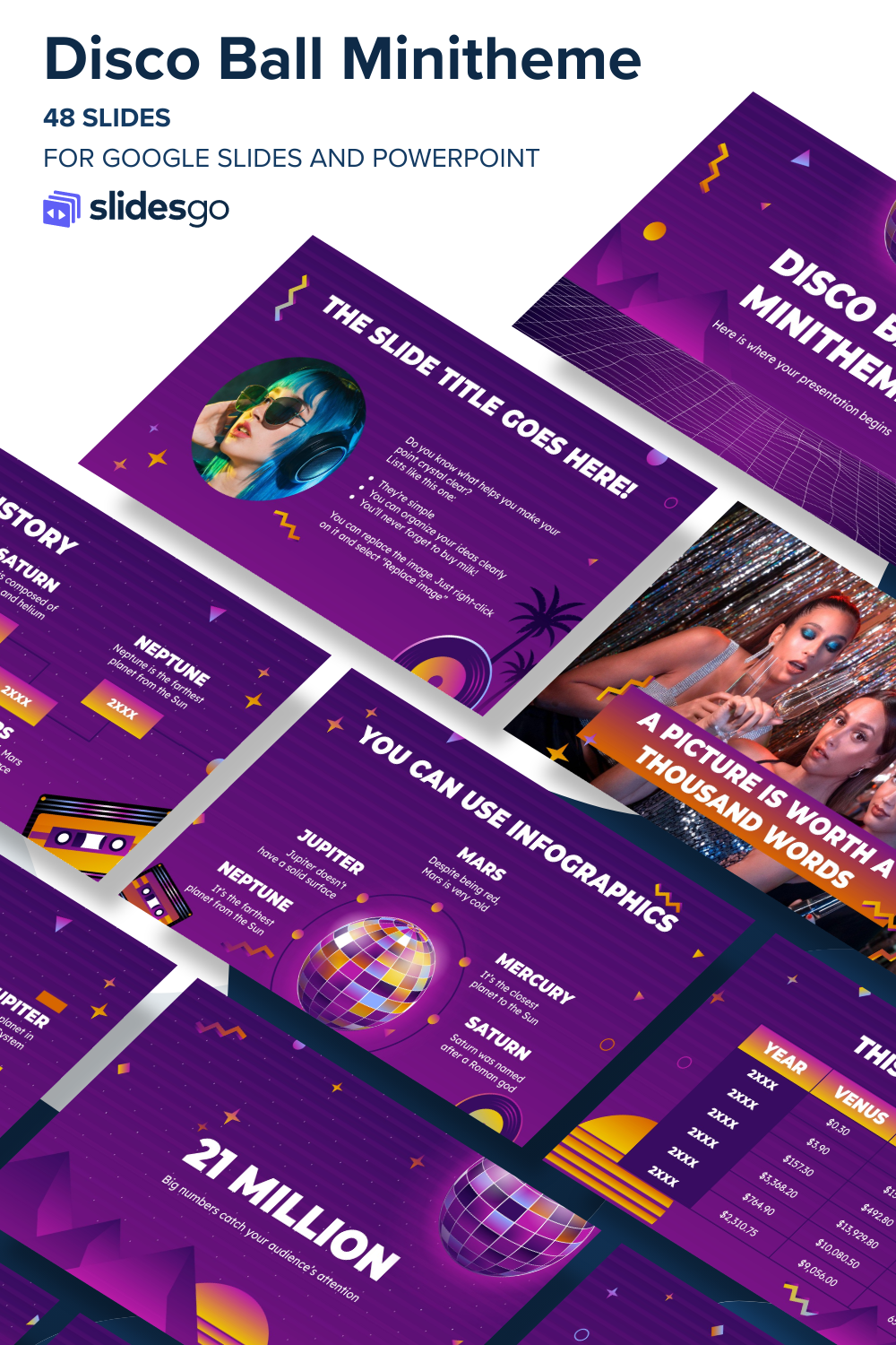 Disco Ball Minitheme | Google Slides and PowerPoint