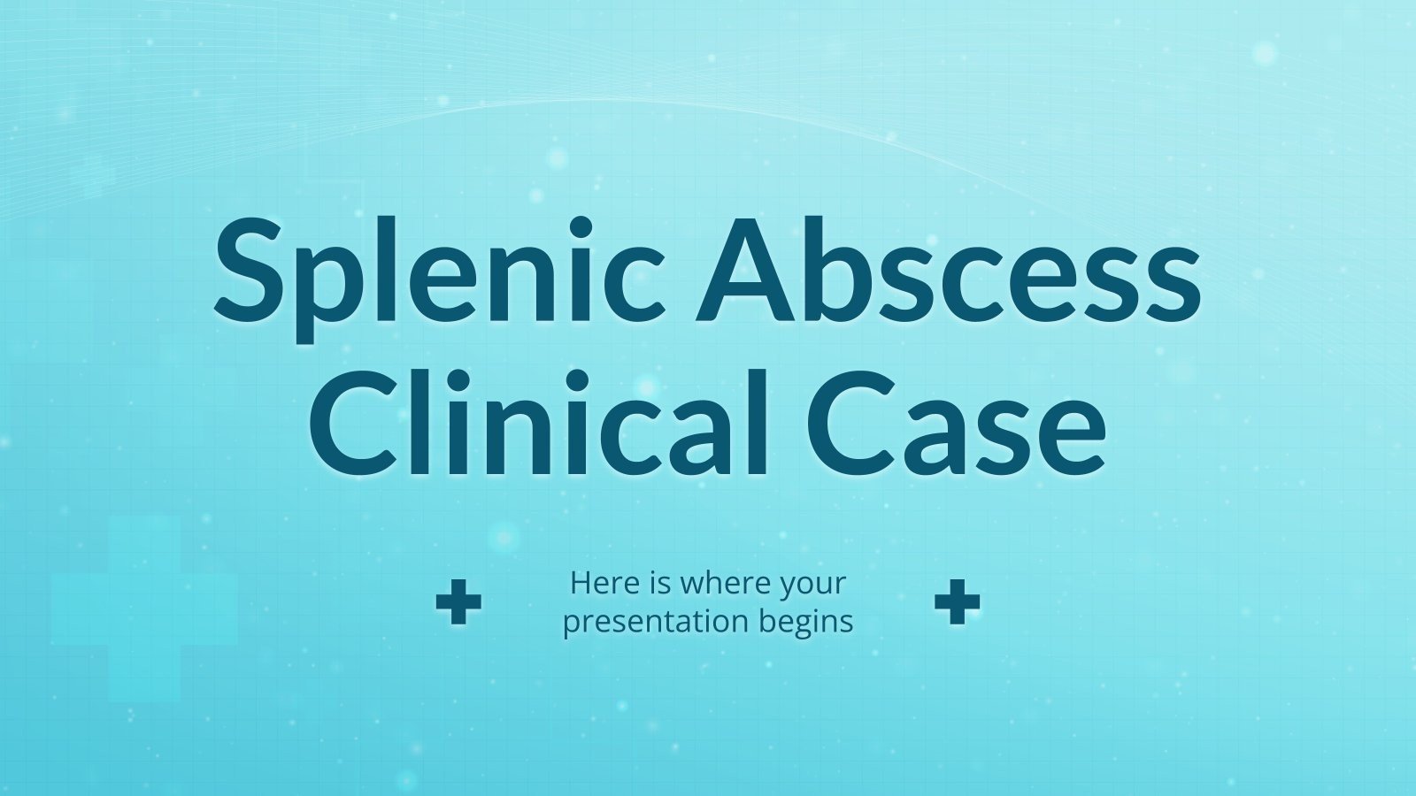 Splenic Abscess Clinical Case | Google Slides and PPT