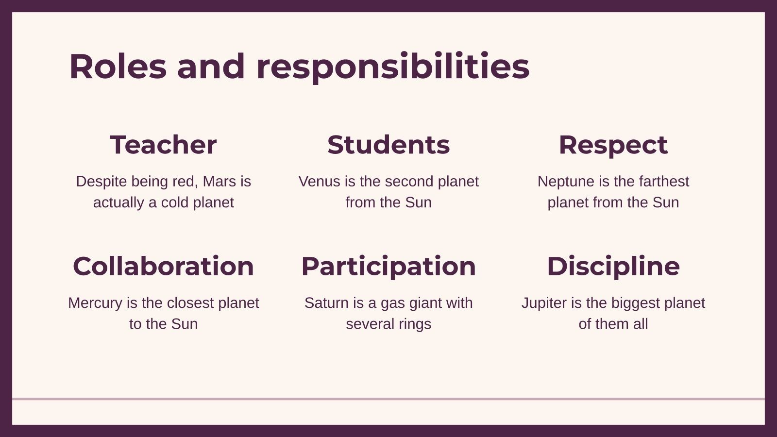Coexistence Rules for Teachers and Students