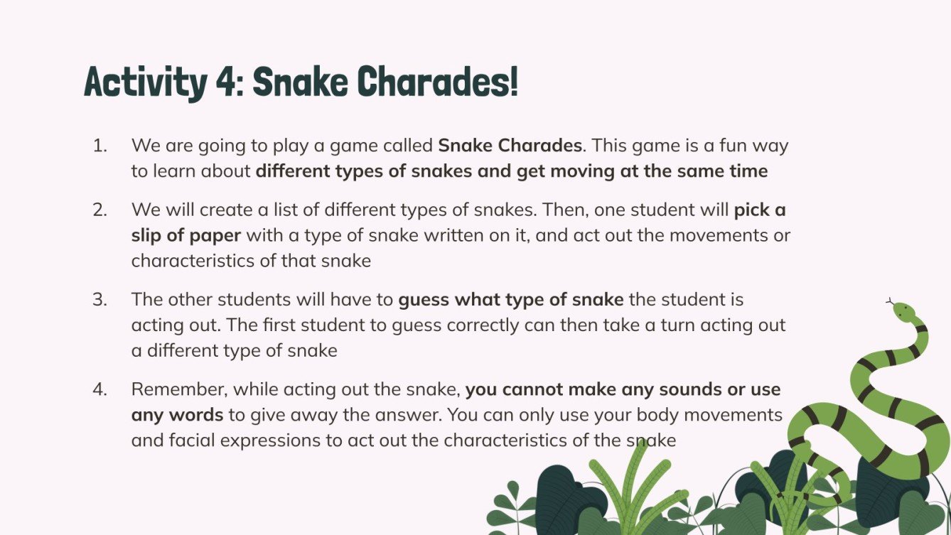 Activities to Celebrate World Snake Day in Elementary