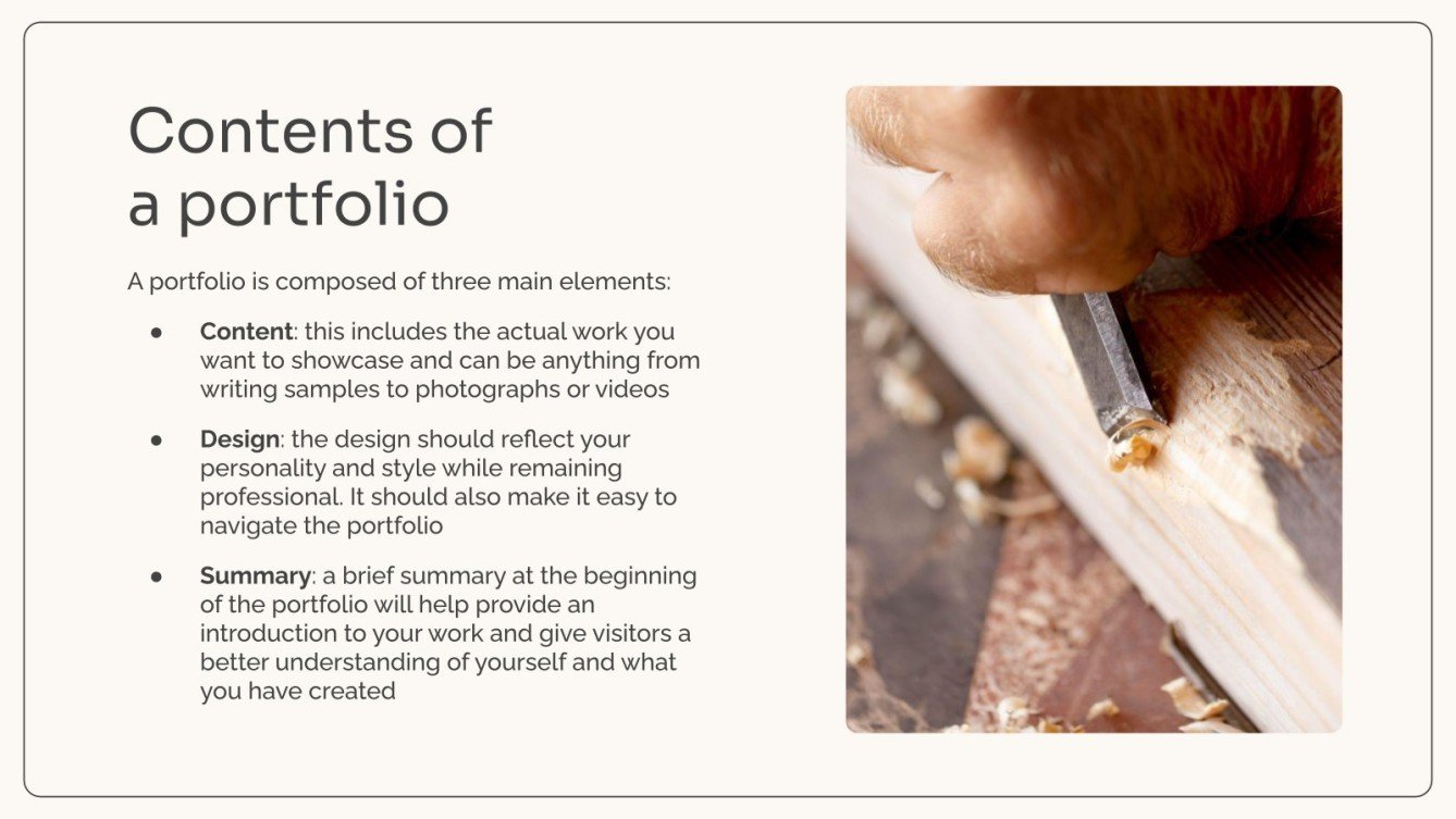 Wood Engraving Master Portfolio | Google Slides & PPT