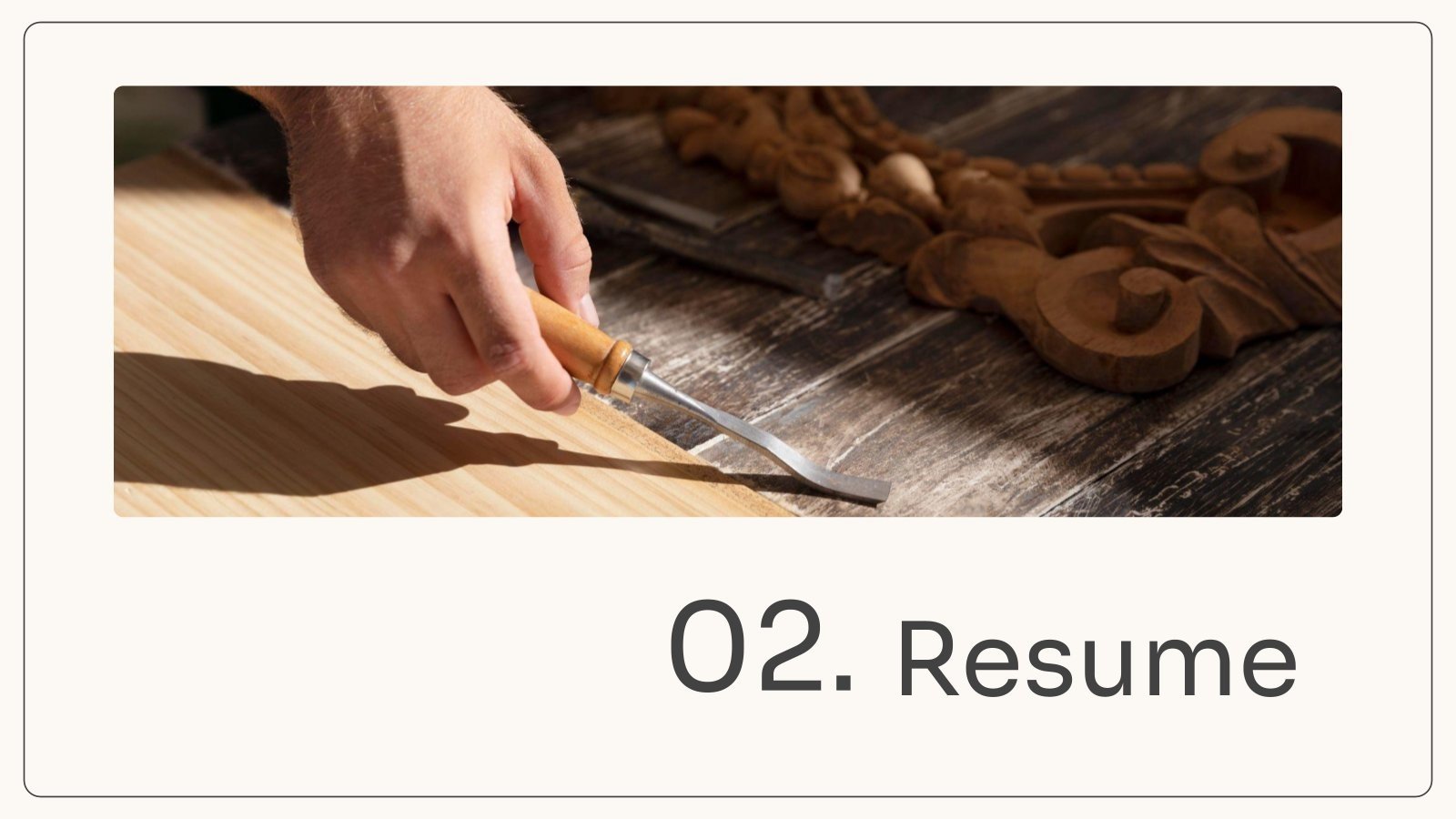 Wood Engraving Master Portfolio | Google Slides & PPT