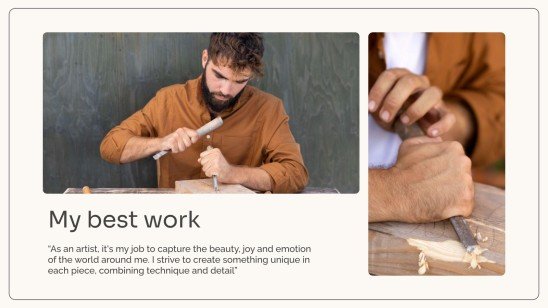 Wood Engraving Master Portfolio | Google Slides & PPT