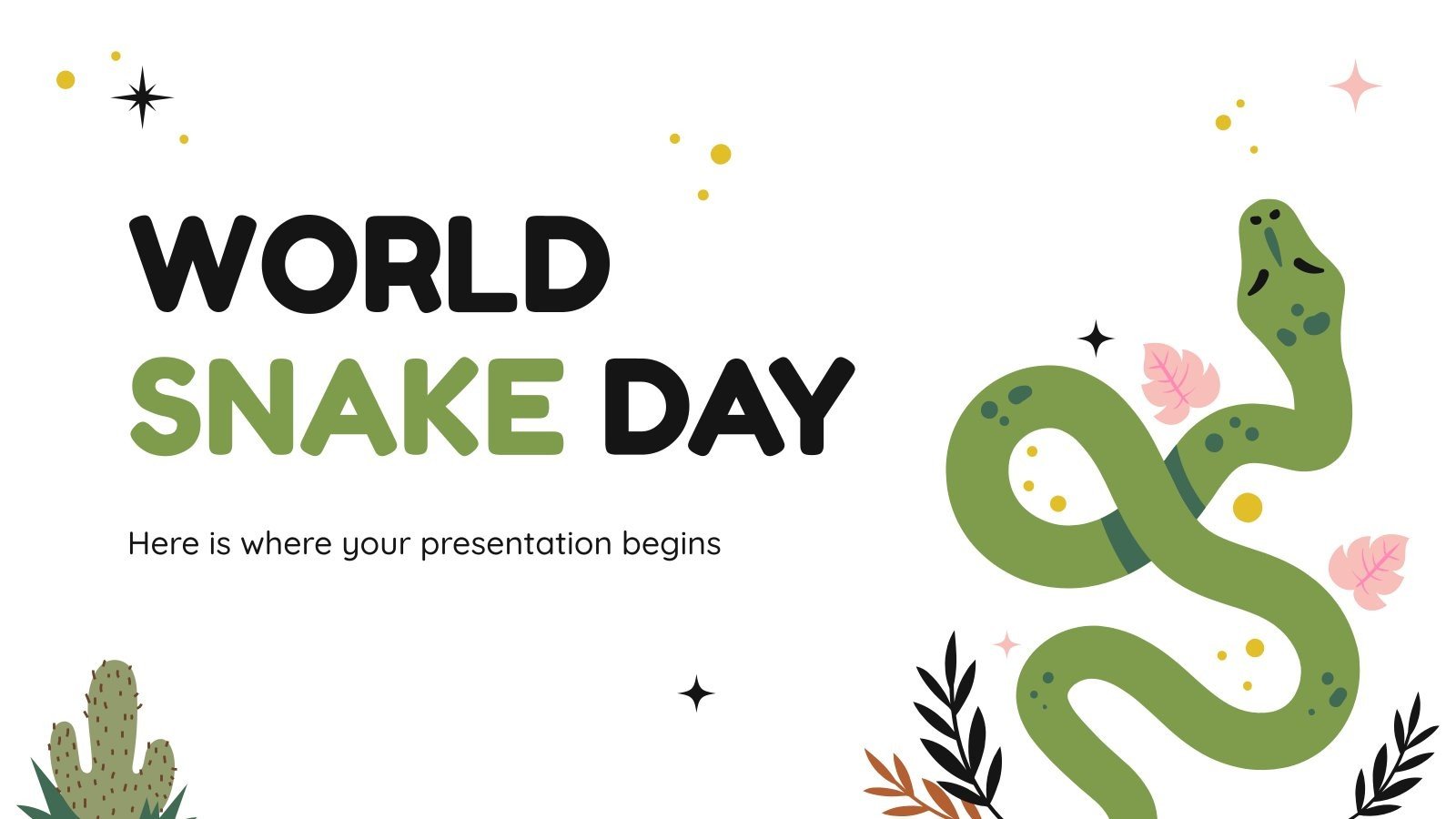 Día Mundial de la Serpiente | Google Slides et PowerPoint