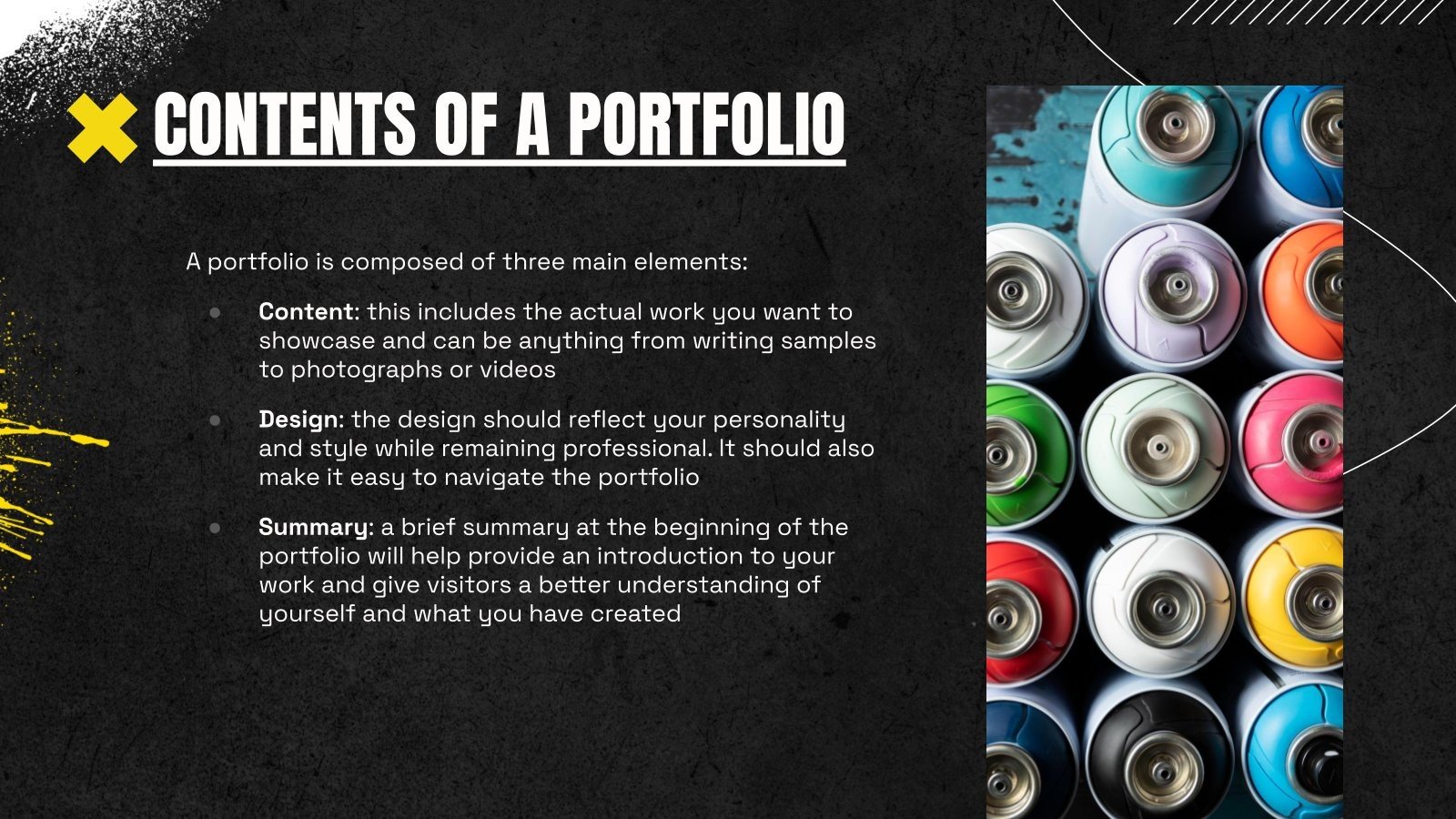 Street Art Artist Portfolio | Google Slides & PowerPoint