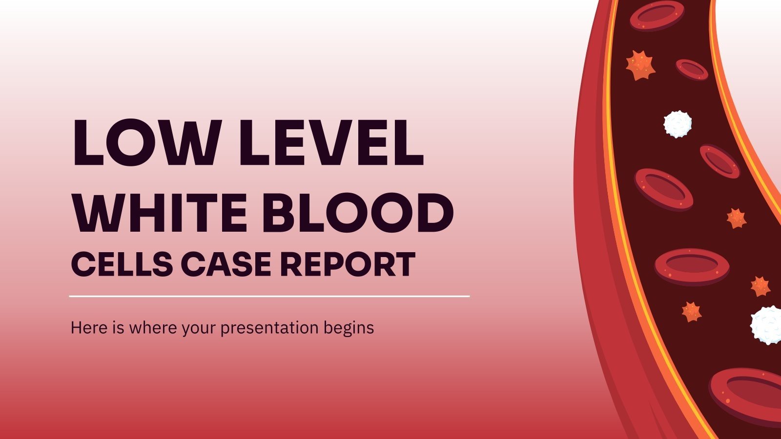 Low Level White Blood Cells Case Report | Google Slides