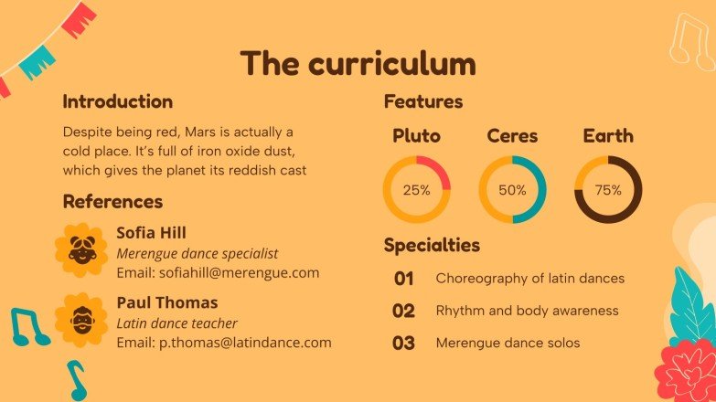 Merengue Dance School | Google Slides & PowerPoint