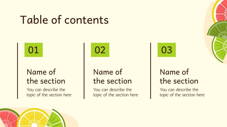 All About Citrus Fruits | Google Slides and PowerPoint