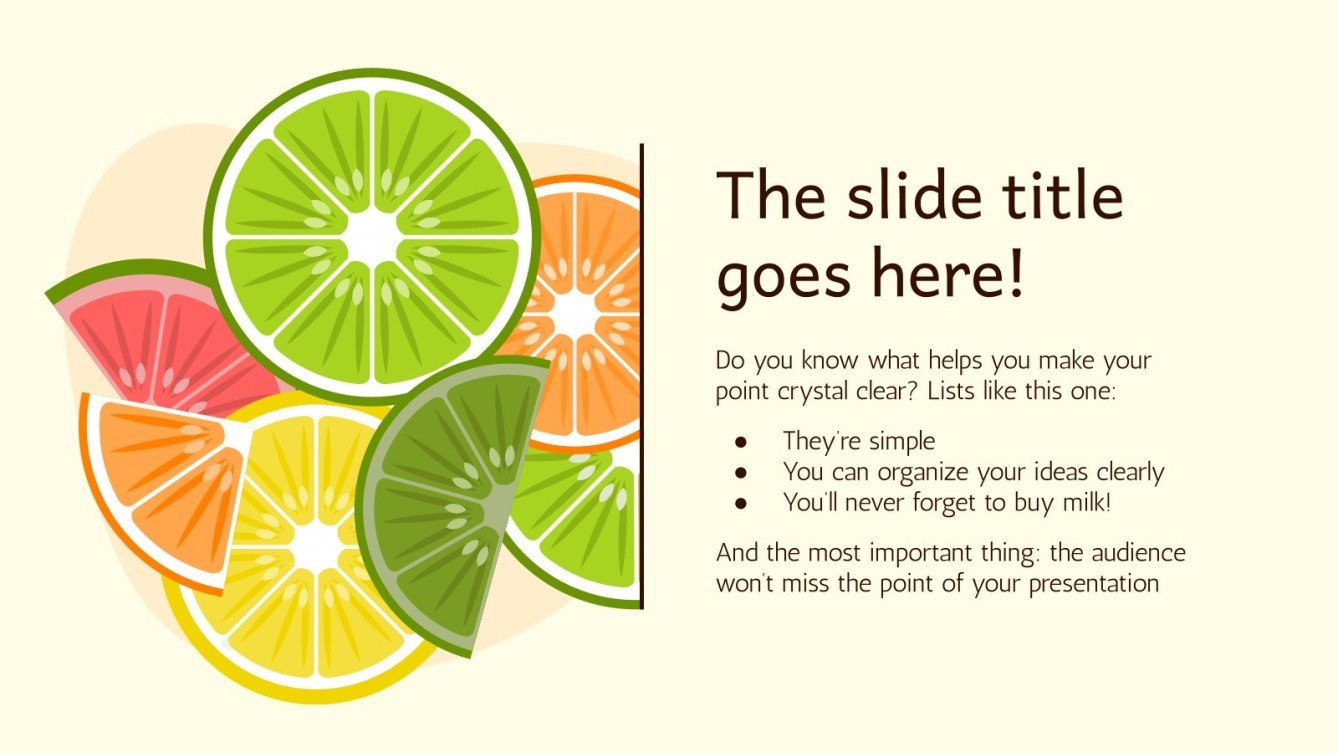 All About Citrus Fruits | Google Slides and PowerPoint
