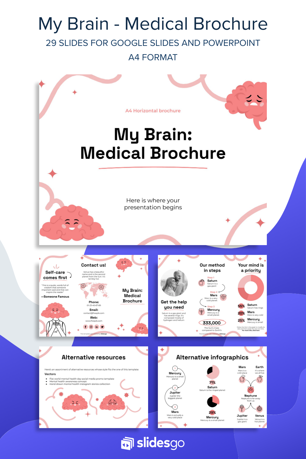 My Brain - Medical Brochure | Google Slides & PPT