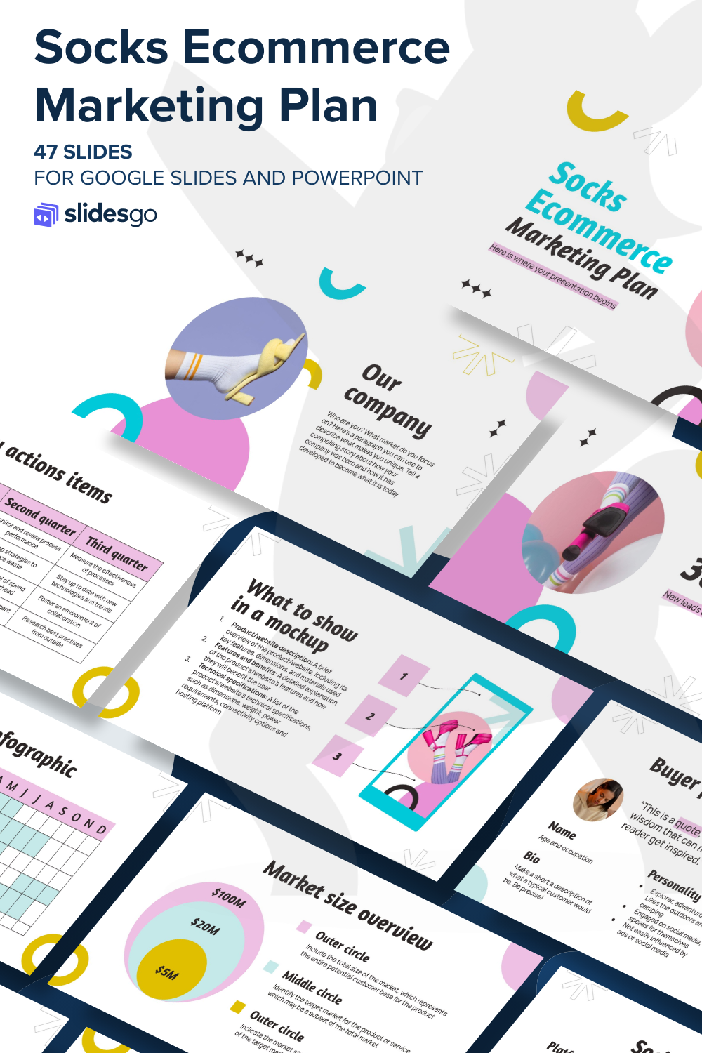 Socks Ecommerce Marketing Plan | Google Slides & PowerPoint