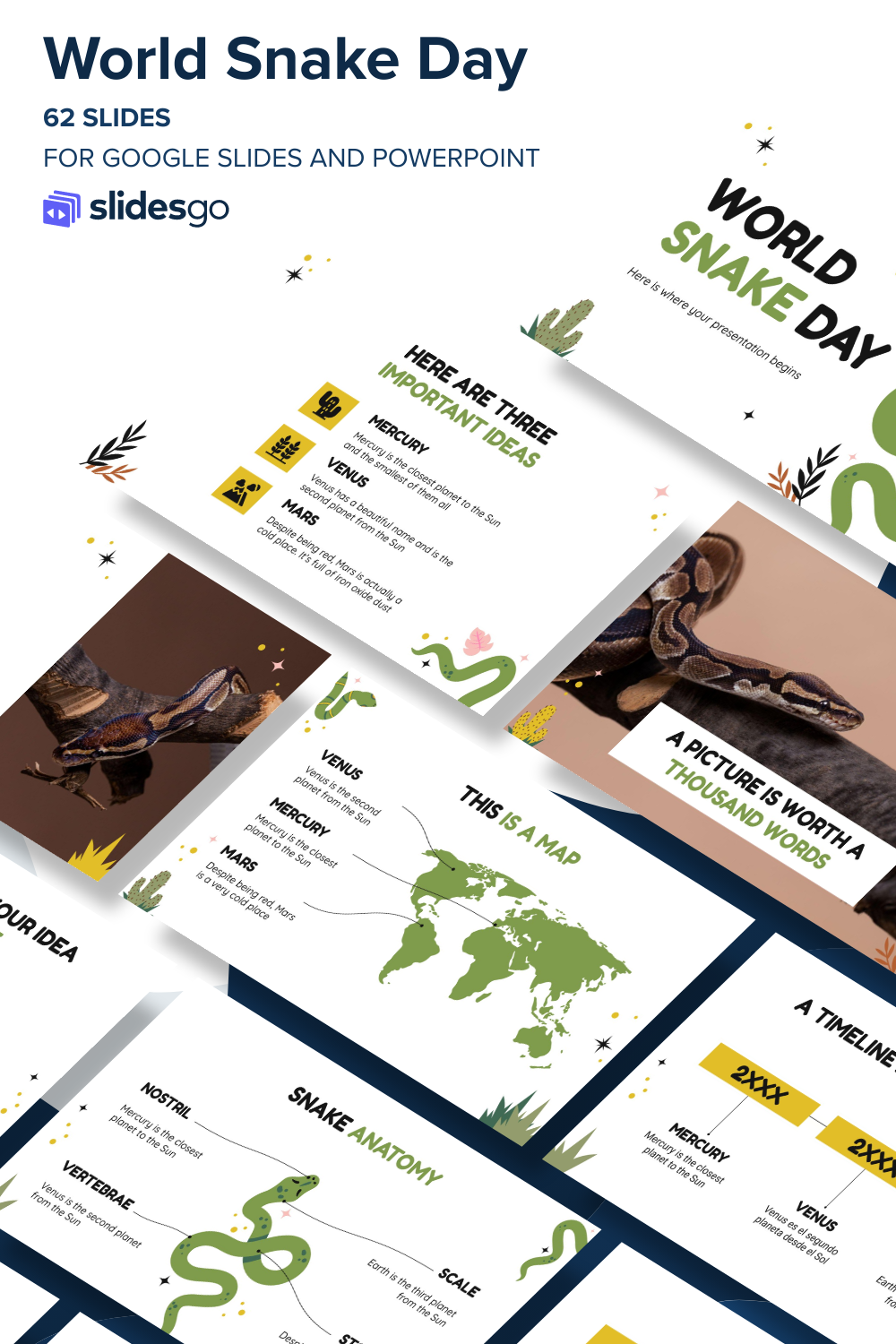 World Snake Day | Google Slides and PowerPoint