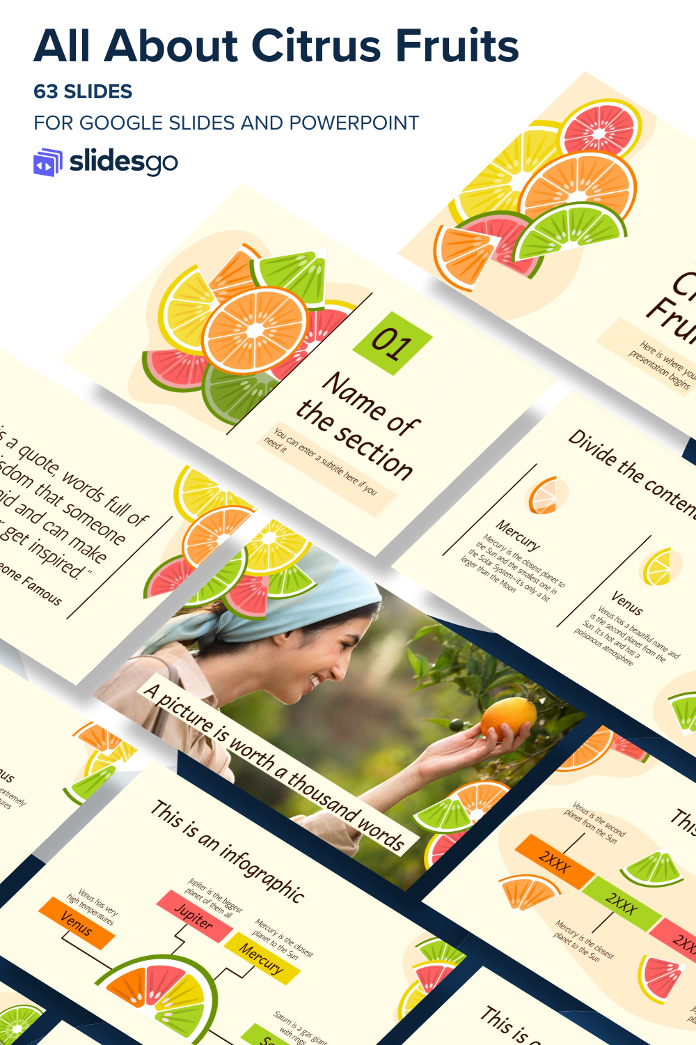 All About Citrus Fruits | Google Slides and PowerPoint