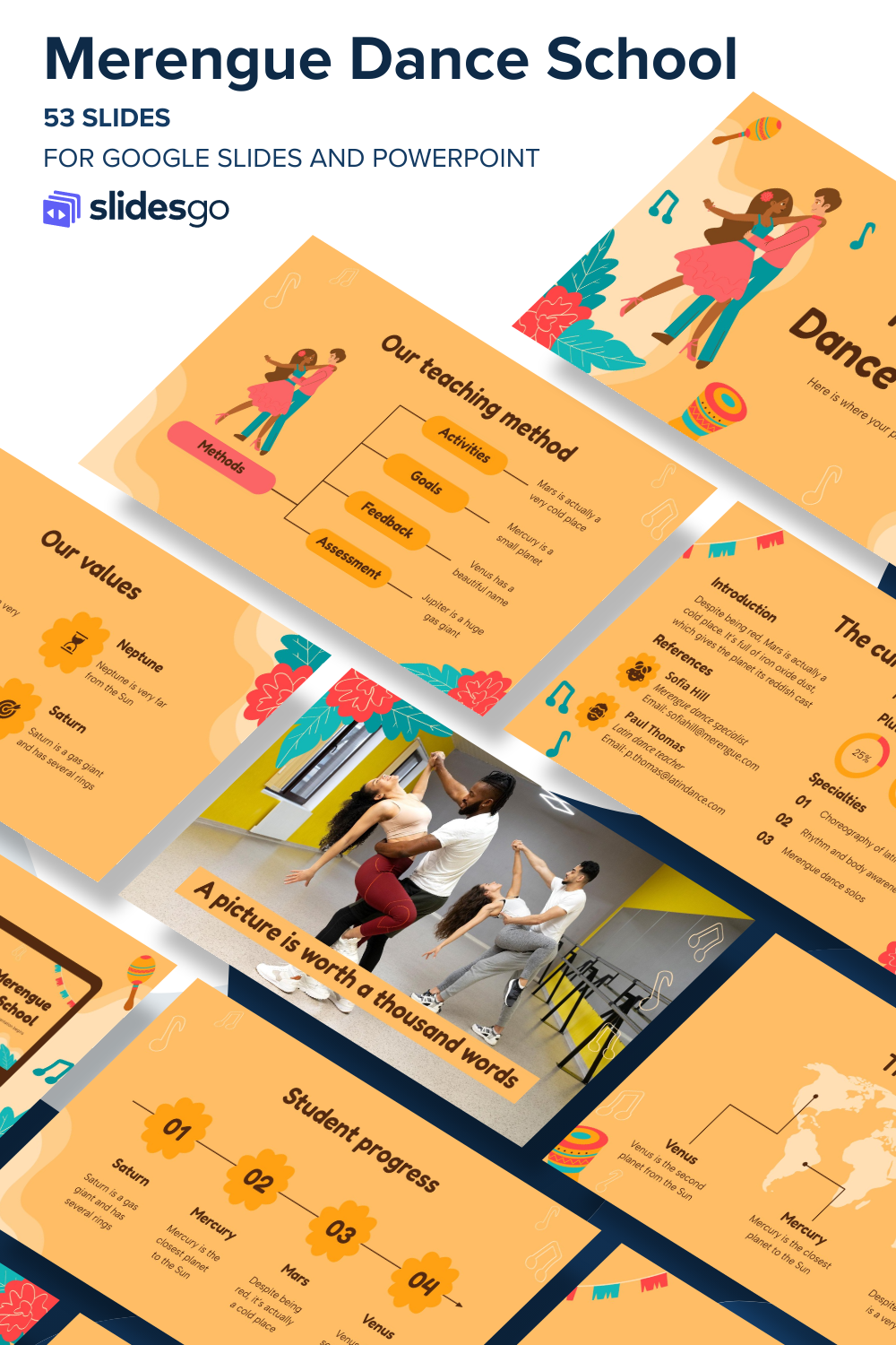Merengue Dance School | Google Slides & PowerPoint