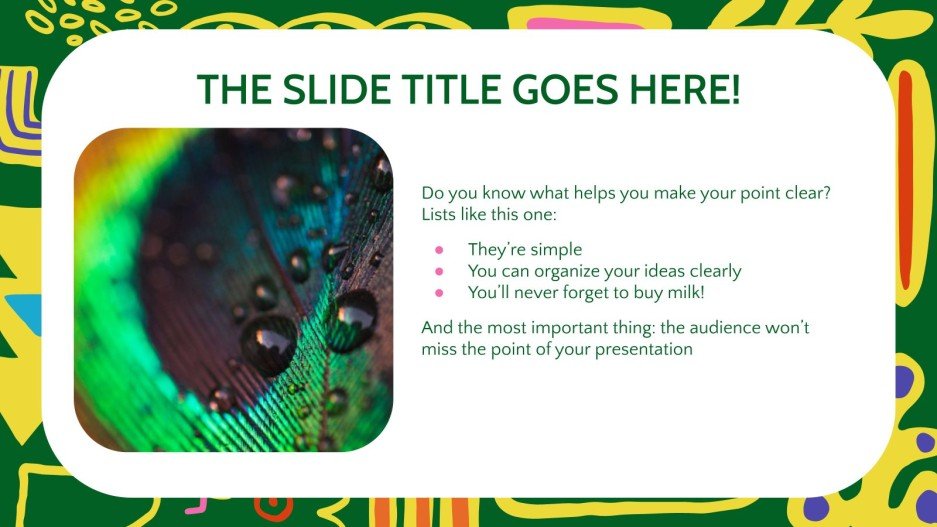 Tribal Colorful Pattern Theme | Google Slides & PPT