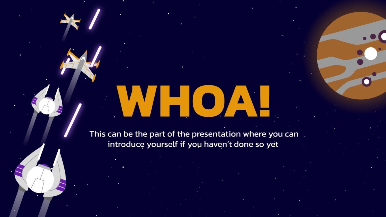 Spaceship Battles Backgrounds | Google Slides & PPT