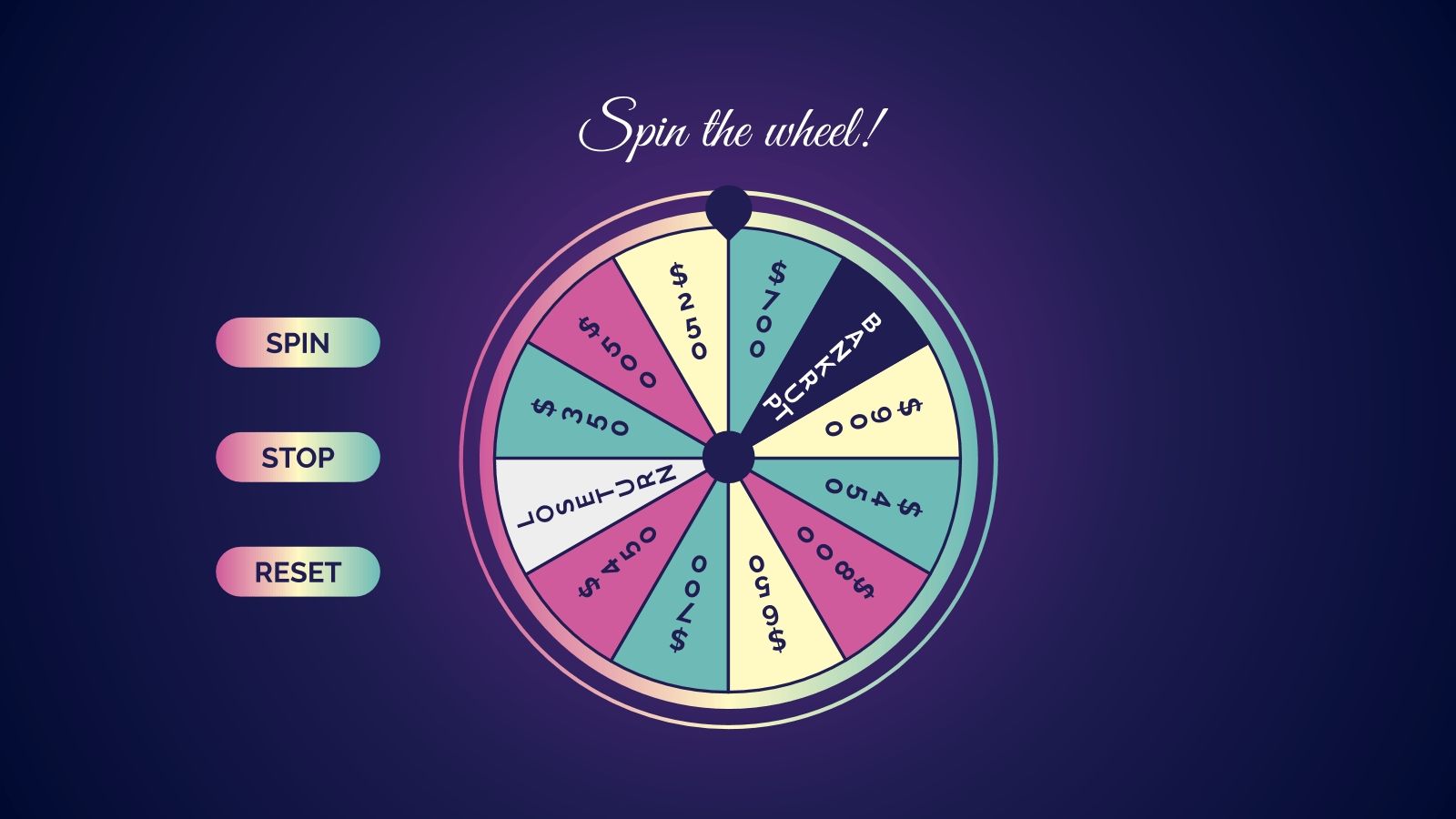 Wheel of Big Fun Google Slides theme & PowerPoint template