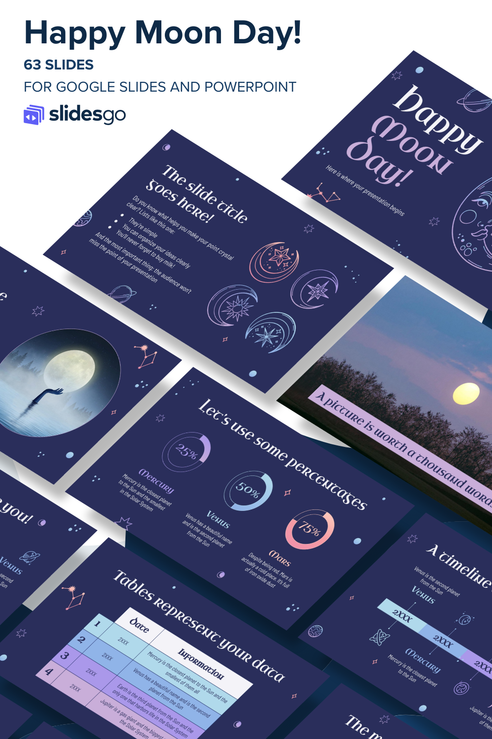 Happy Moon Day! | Google Slides & PowerPoint template