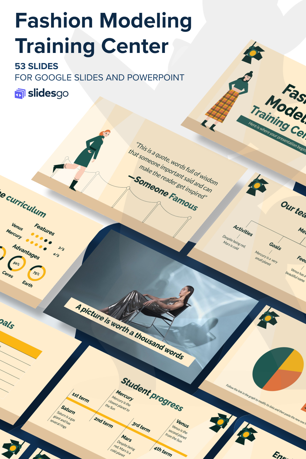 Fashion Modeling Training Center | Google Slides & PPT