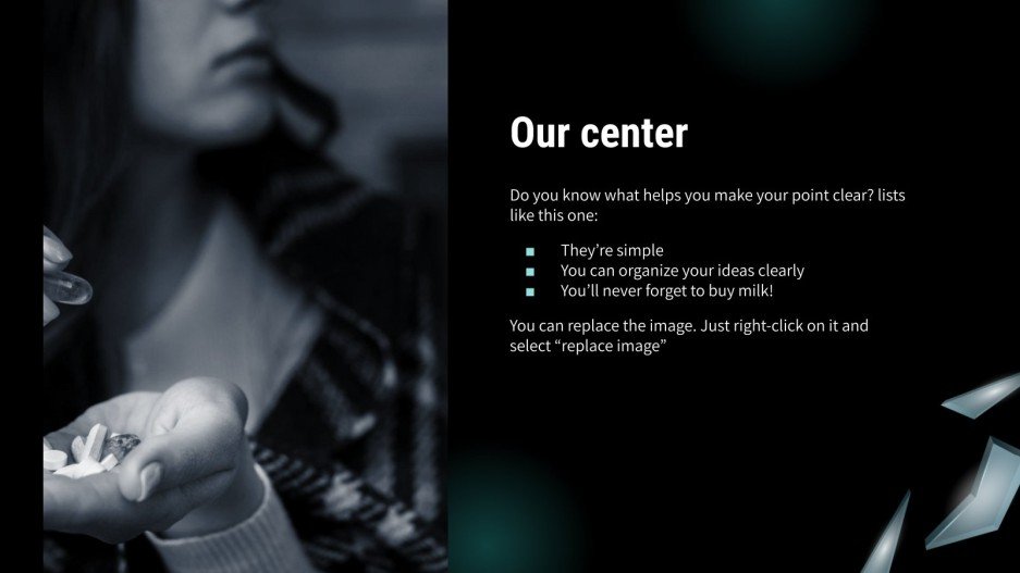 Methamphetamine Addiction Treatment Center | Google Slides