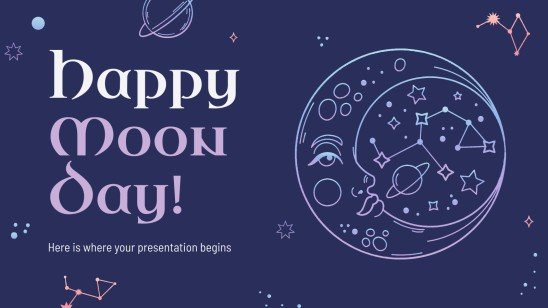 Free themes about the Moon for Google Slides & PowerPoint