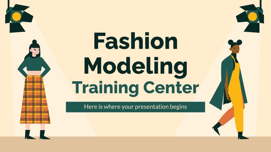 Fashion Modeling Training Center | Google Slides & PPT