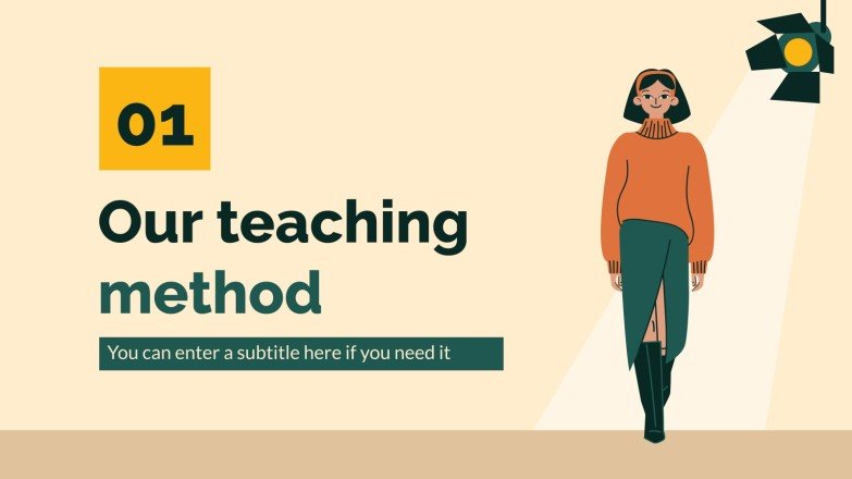 Fashion Modeling Training Center | Google Slides & PPT