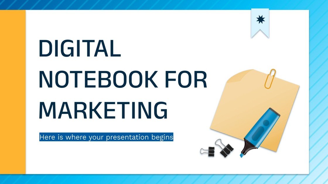 Digital Notebook for Marketing | Google Slides & PowerPoint