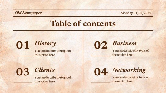 Old Newspaper Style Minitheme | Google Slides & PowerPoint