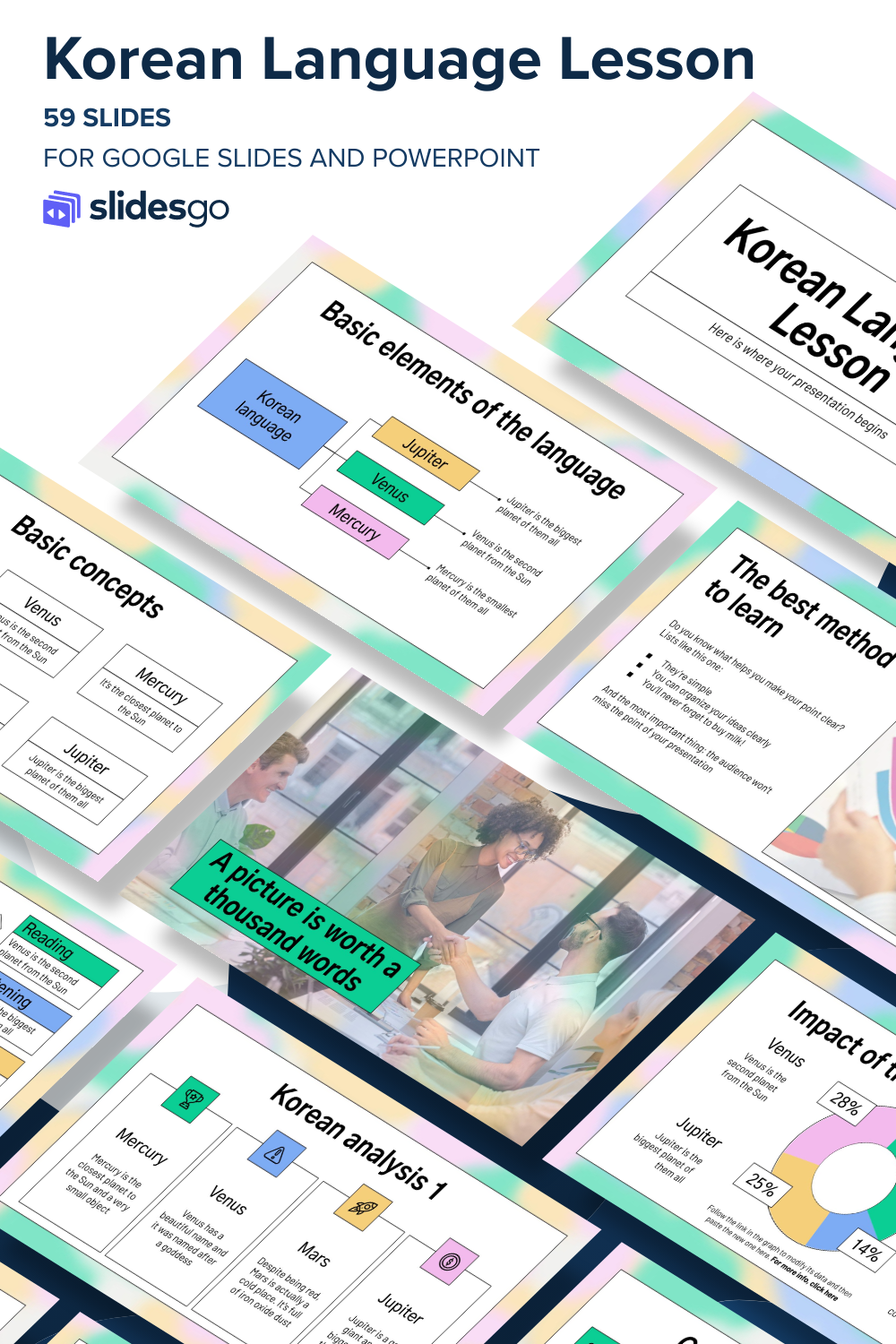 Korean Language Lesson | Google Slides & PPT