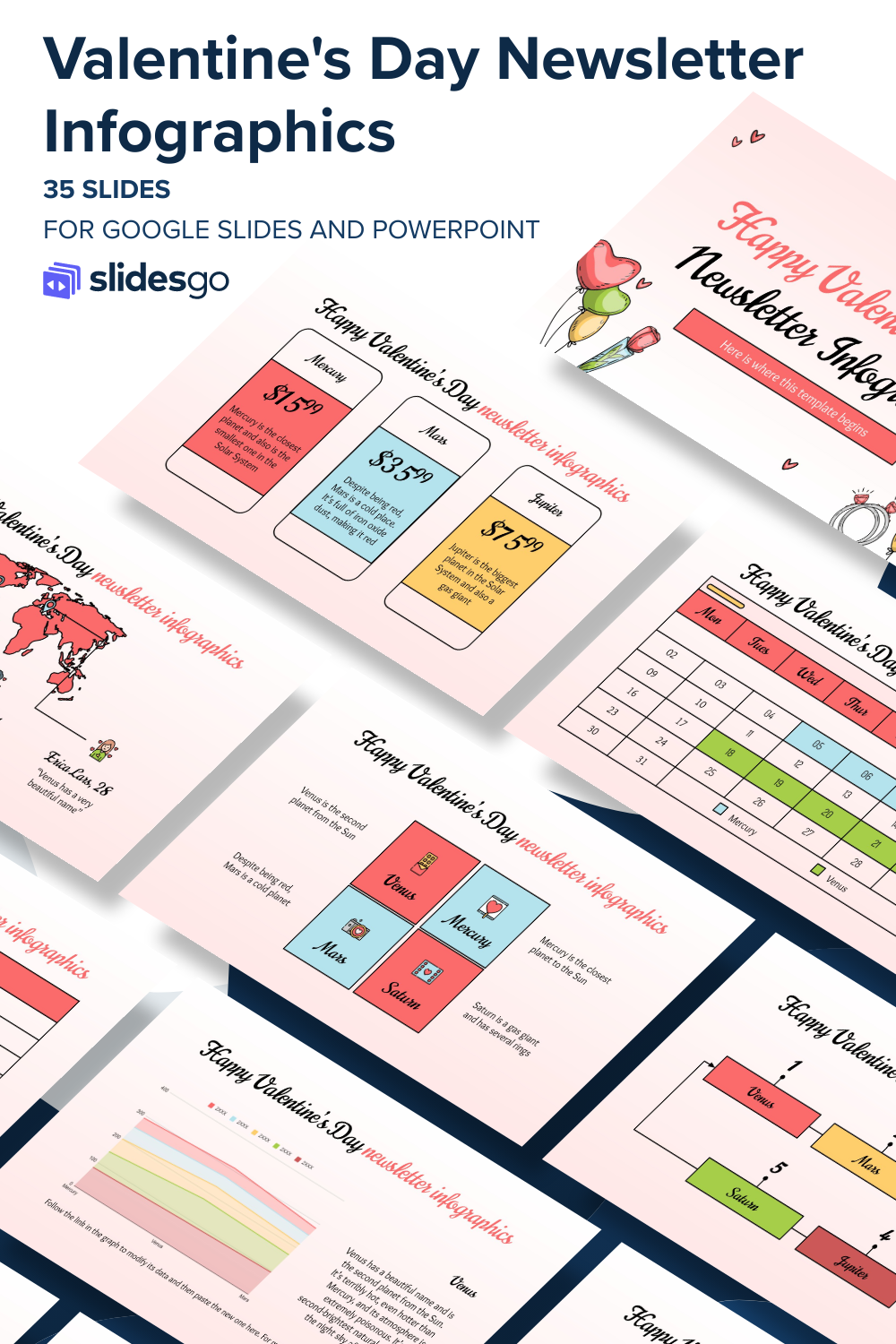 Happy Valentine's Day Newsletter Infographics