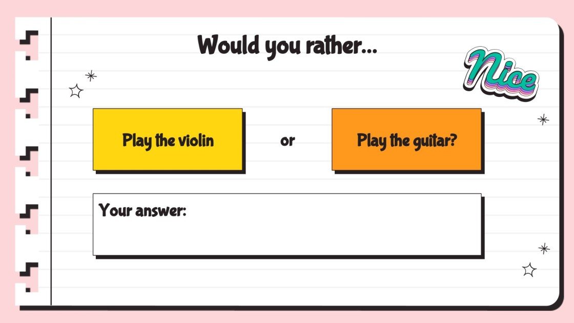 Would You Rather...? | Google Slides and PowerPoint