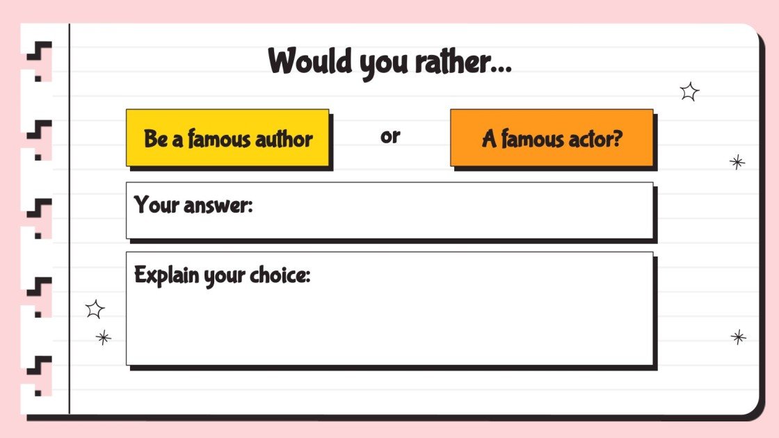 Would You Rather...? | Google Slides and PowerPoint