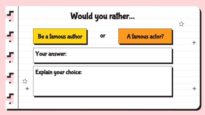 Would You Rather...? | Google Slides and PowerPoint